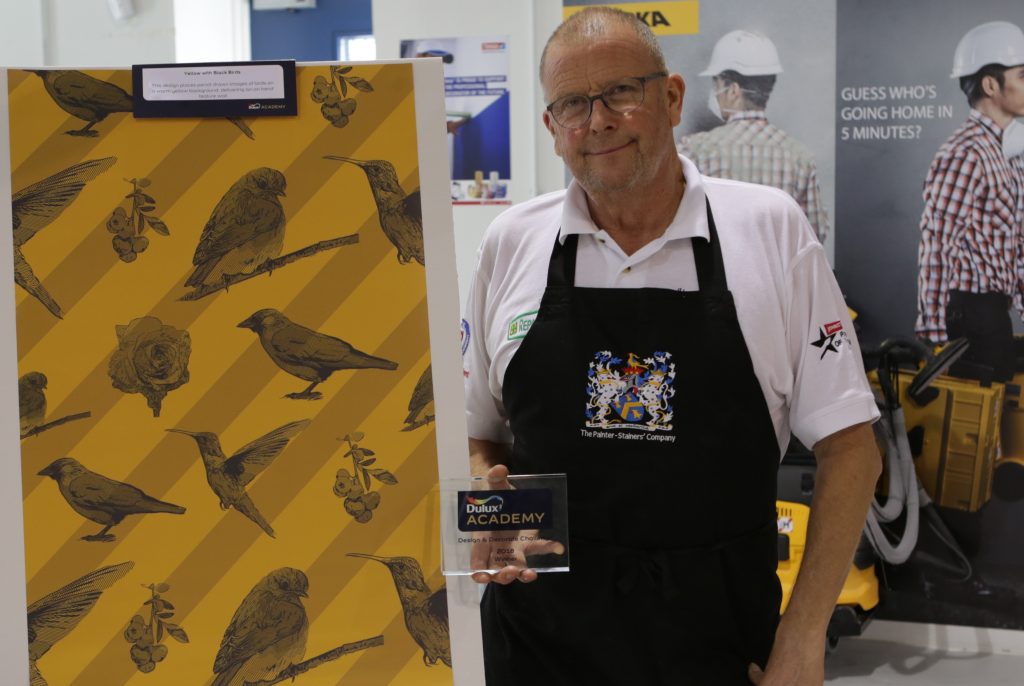 Stuart Yates wins Dulux Academy’s wallpapering challenge - Painting and ...