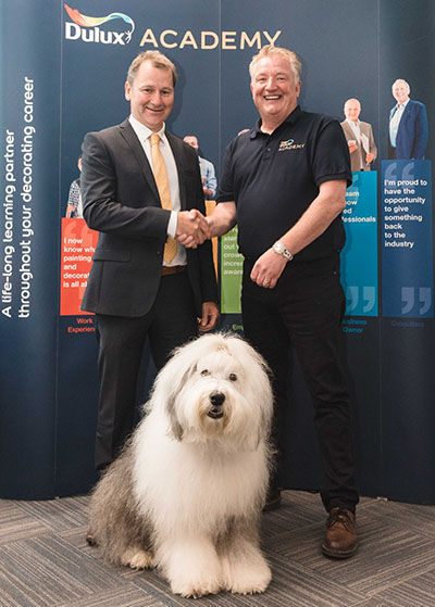 L-R Derek Whitehead, Principal of Leeds College of Building and Mark ...