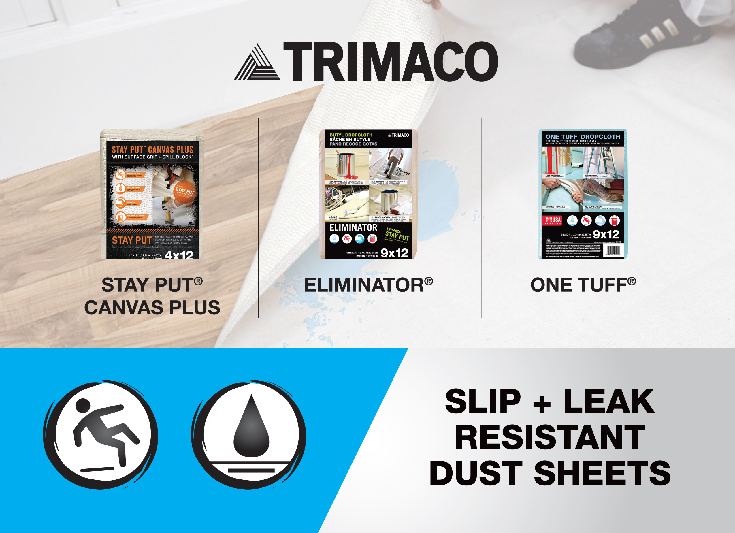 Protect your jobsite with slip + leak resistant dust sheets #ad ...